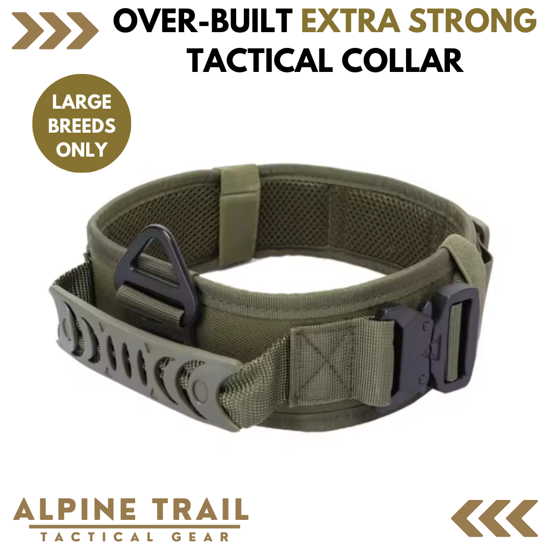 XTREME K9 Extra-Strong Tactical Collar (Large Breeds Only) – Alpine Trail