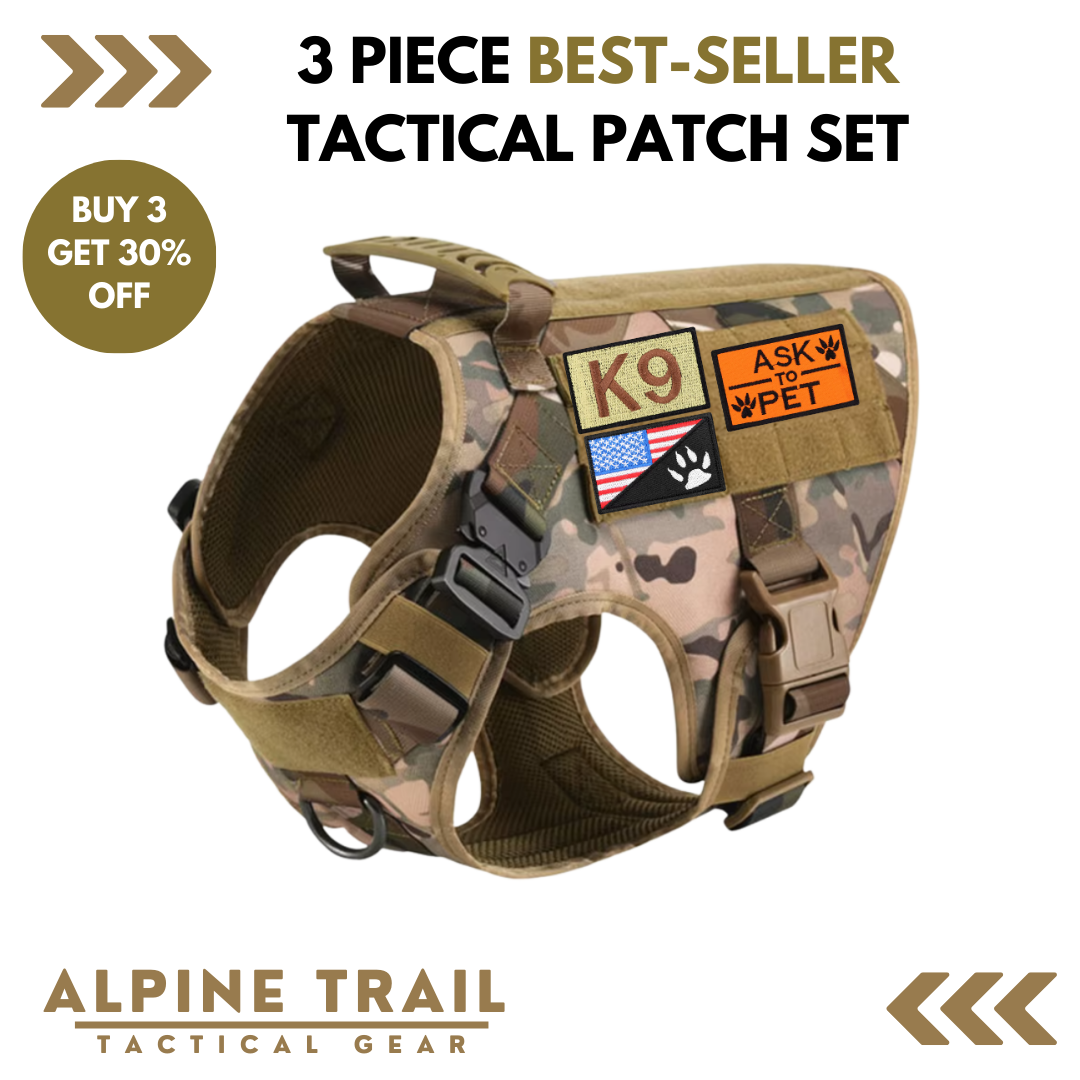 Best-Seller 3-Piece Tactical Patch Set – Alpine Trail